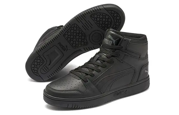 PUMA Rebound Layup Retro High Top Sneakers - Black
