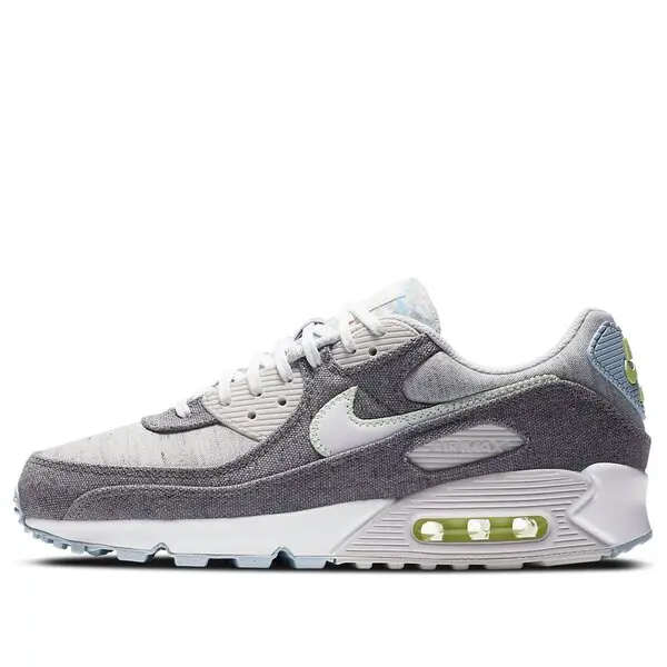 Nike Max 90 Recycled Canvas Pack Sneakers - Vast Grey/white/barely Volt