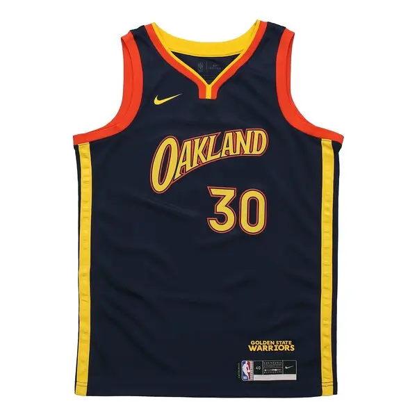 Nike Nba Stephen Curry Golden State Warriors Jersey City Edition - Dark Blue