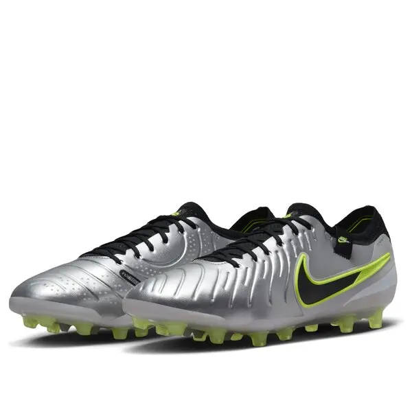 Nike Tiempo Legend Elite Ag Football Boots - Metallic Silver/volt/black