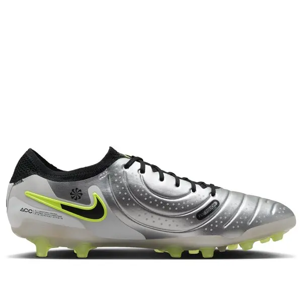 Nike Tiempo Legend Elite Ag Football Boots - Metallic Silver/volt/black