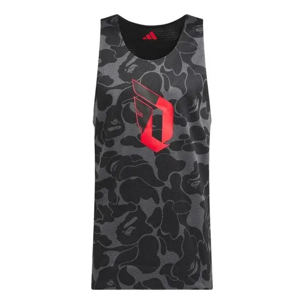 Adidas X Bape Reversible Basketball Tank - Carbon