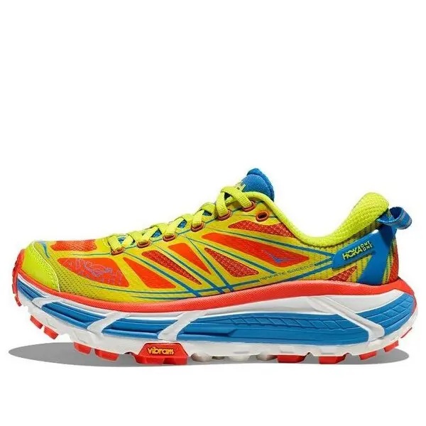 Hoka One One Mafate Speed 2 Athletic Sneakers - Flame/evening Primrose