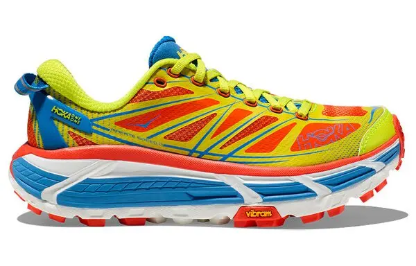 Hoka One One Mafate Speed 2 Athletic Sneakers - Flame/evening Primrose
