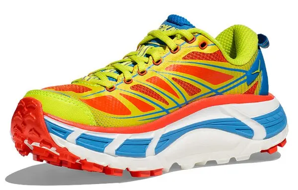 Hoka One One Mafate Speed 2 Athletic Sneakers - Flame/evening Primrose