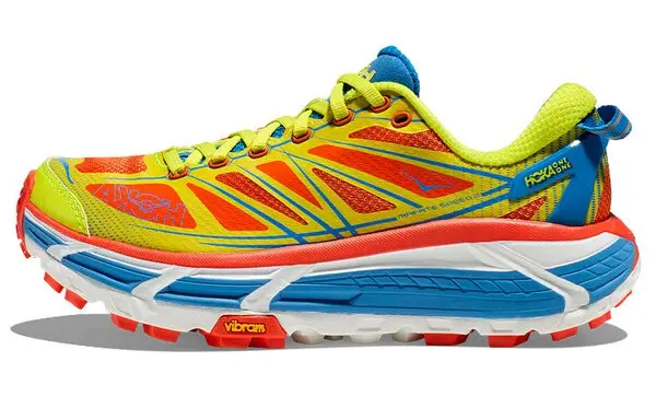 Hoka One One Mafate Speed 2 Athletic Sneakers - Flame/evening Primrose