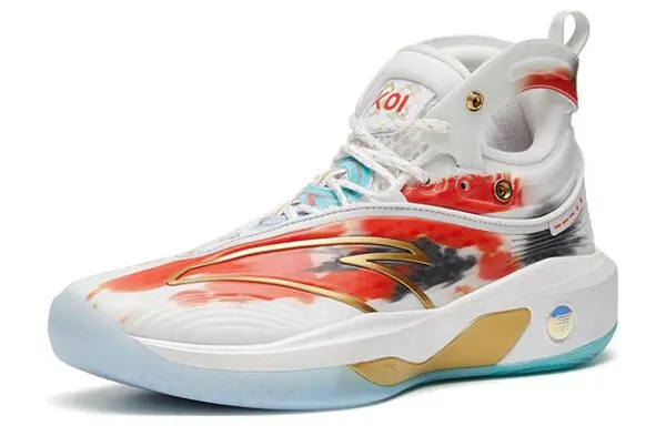 ANTA Klay Thompson 'koi' Sneakers - White/red/multi-color