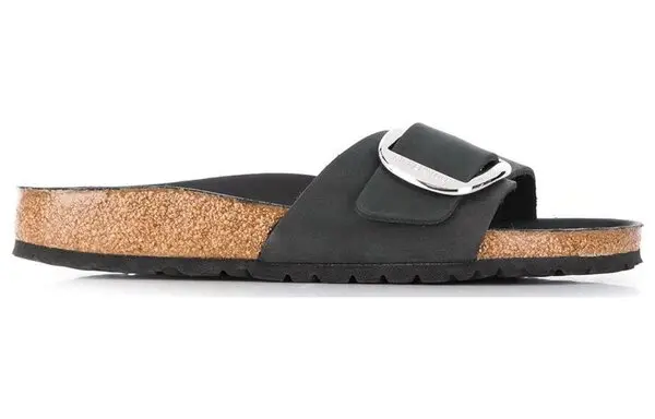 BIRKENSTOCK Madrid Big Buckle Sandals - Black