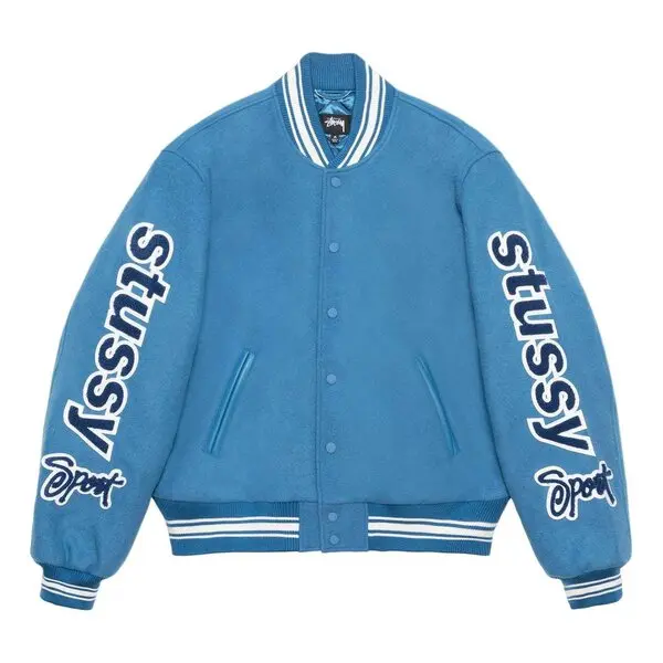 StÜssy Varsity Jacket - Blue/white