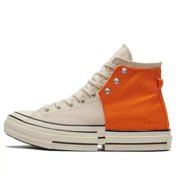 CONVERSE Feng Chen Wang X Chuck 70 2-in-1 High Top Sneakers - White/orange