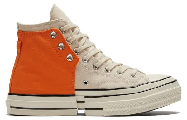CONVERSE Feng Chen Wang X Chuck 70 2-in-1 High Top Sneakers - White/orange