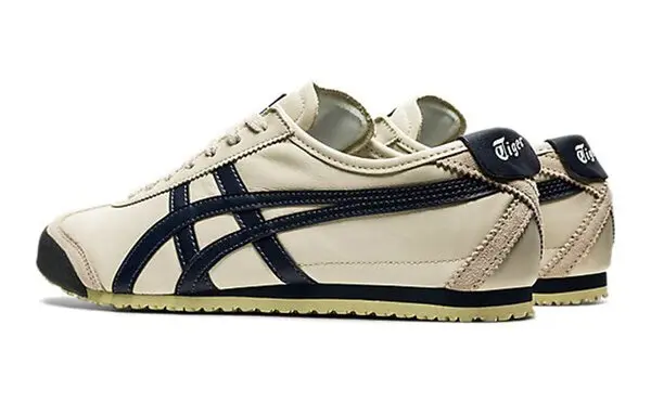 Onitsuka Tiger Mexico 66 Birch India Ink Latte Lace-up Sneakers - Navy Blue