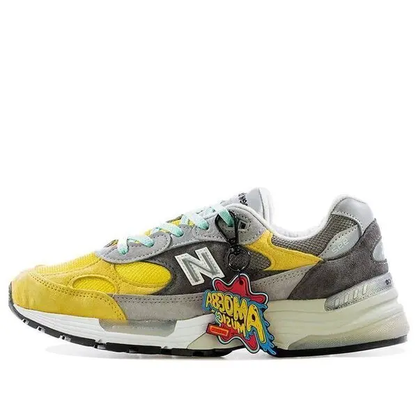 NEW BALANCE 992 Made In Usa 'grey Yellow - Grey/yellow