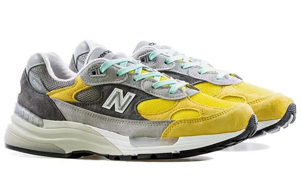 NEW BALANCE 992 Made In Usa 'grey Yellow - Grey/yellow