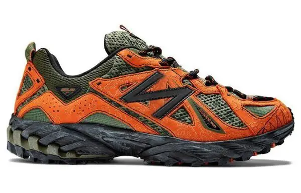 NEW BALANCE X Joe Freshgoods 610 "lil' Swamps" Sneakers - Orange/green