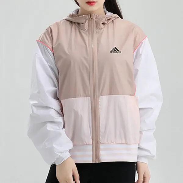 Adidas Neo Must Haves Block Colorblock Logo Windproof Jacket