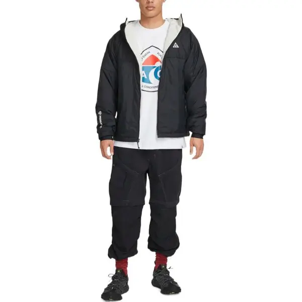 Nike Therma-fit Adv Rope De Dope Full Zip Jacket - Black/white