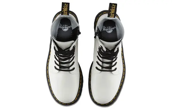 Dr. Martens Jadon Smooth Leather Platform Boot - White