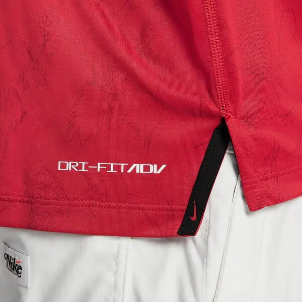 Nike Tiger Woods Dri-fit Adv Golf Polo Shirt 'red - Red/multi-color