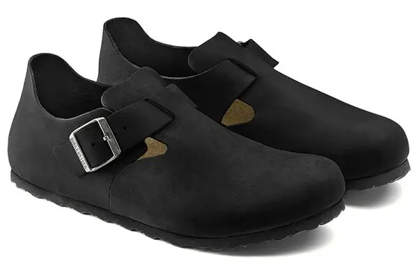 BIRKENSTOCK London Oiled Leather Clogs - Black