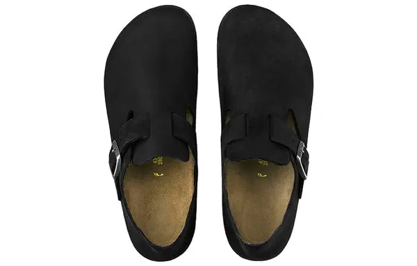 BIRKENSTOCK London Oiled Leather Clogs - Black