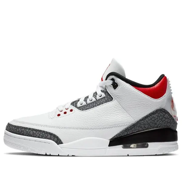 JORDAN Air 3 Se-t "fire Red" Japan Exclusive Sneakers - White/fire Red/black