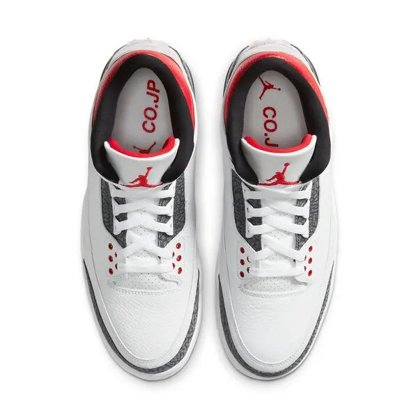 JORDAN Air 3 Se-t "fire Red" Japan Exclusive Sneakers - White/fire Red/black