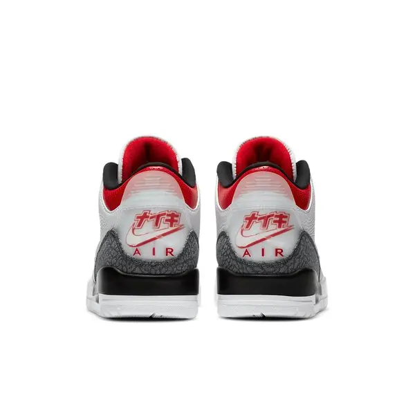 JORDAN Air 3 Se-t "fire Red" Japan Exclusive Sneakers - White/fire Red/black