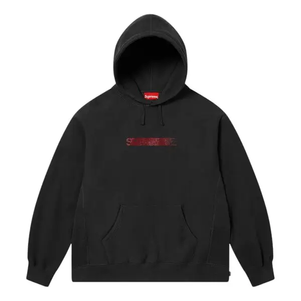 Supreme X Swarovski Motion Logo Hooded Sweatshirt - Black