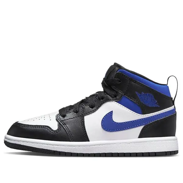 JORDAN 1 Mid 'racer Blue' Sneakers - Black/blue/white