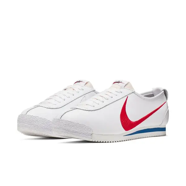 Nike Classic Cortez '72 Qs Shoe Dog Pack Swoosh Sneakers - White/blue/red