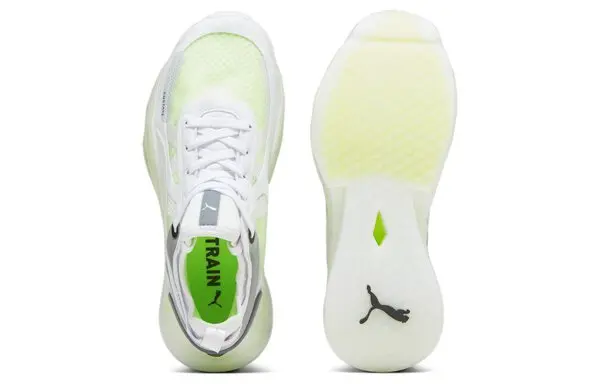 PUMA Pwr Xx Nitro Squared Athletic Sneakers - White/speed Green