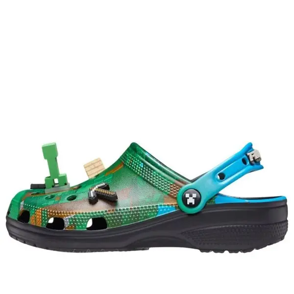CROCS X Minecraft Clog - Green/black