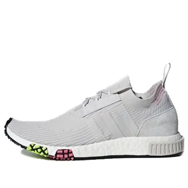 Adidas Nmd-racer Primeknit Sneakers - Grey/solar Pink