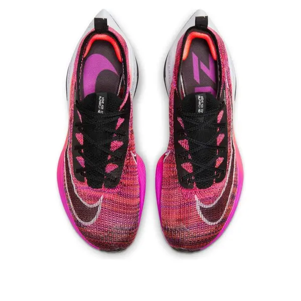Nike Zoom Alphafly Next% Flyknit Low Top Sneakers - Black/pink