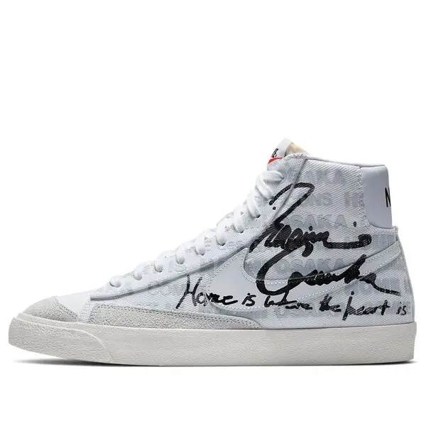 Nike Naomi Osaka X Comme Des Garçons X Blazer Mid '77 "home Is Where The Heart Is - White/black