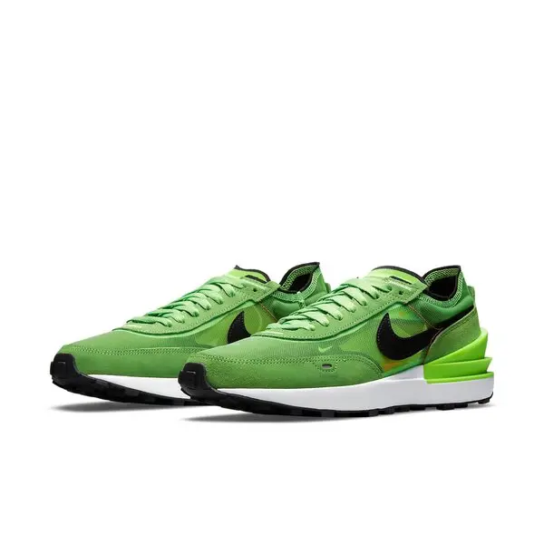 Nike Waffle One Casual Sneakers - Green/black