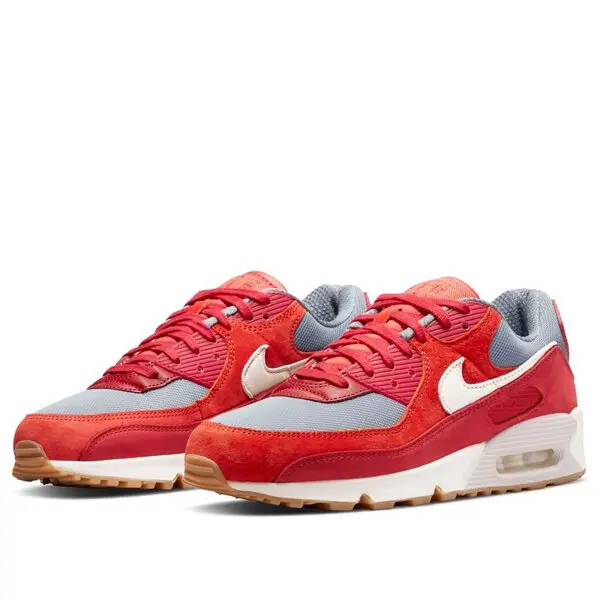 Nike Max 90 Premium Sneakers - Red/gray