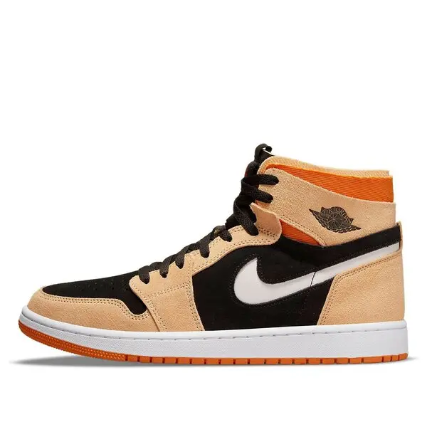 JORDAN 1 High Zoom Comfort 'pumpkin Spice' Sneakers - Black/orange/white