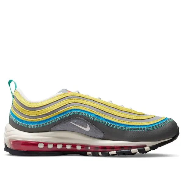 Nike Max 97 Se 'air Sprung' Sneakers - Grey/yellow/blue