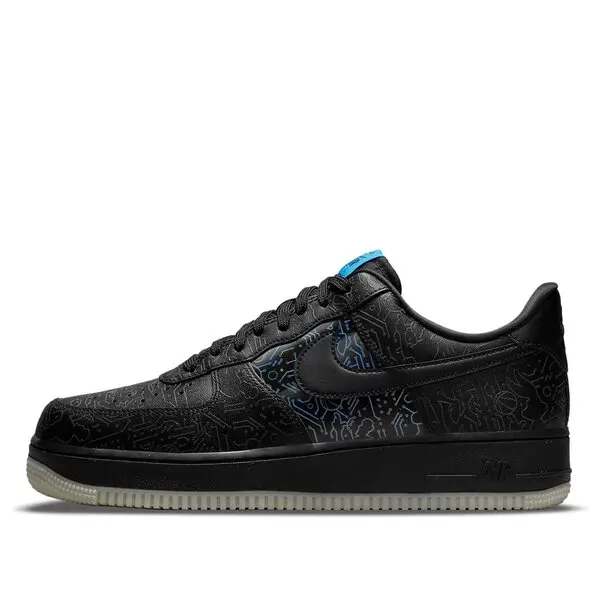 Nike Force 1 '07 X Space Jam "computer Chip - Black/light Blue Fury
