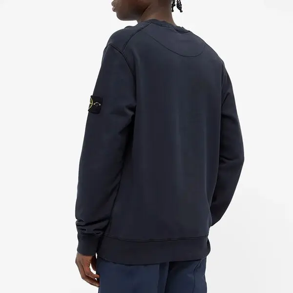 Stone Island Garment Dyed Crewneck Sweatshirt - Blue