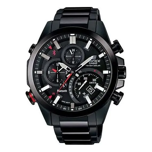 Casio Edifice Solar Powered Chronograph Watch - Black