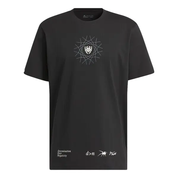 Adidas Donovan Mitchell Graphic Tee 'black - Black/multi-color