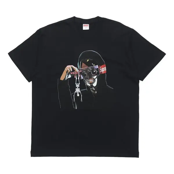 Supreme Week 0 Creeper Tee Pattern Printing Short Sleeve - Black