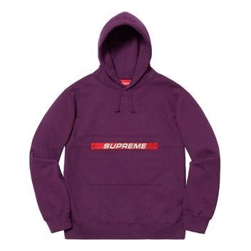 Supreme Ss19 Zip Pouch Hooded Sweatshirt - Purple