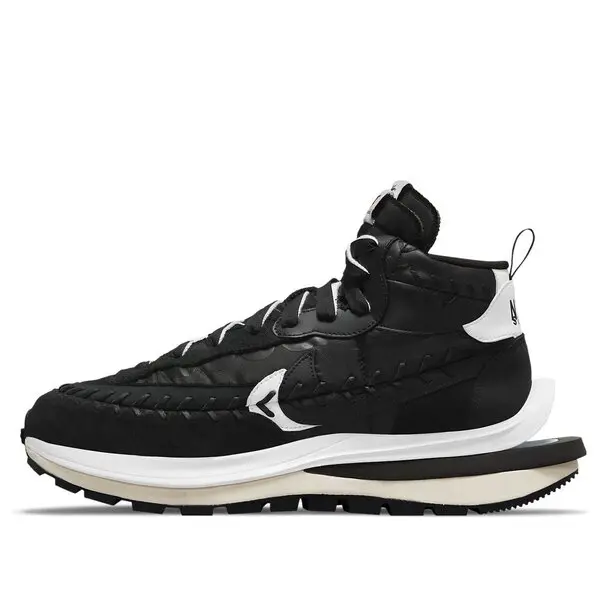 Nike X Sacai X Jean Paul Gaultier Vaporwaffle High Top Sneakers - Black/white