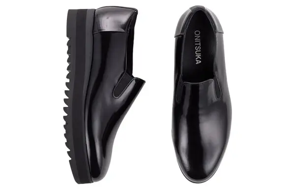 Onitsuka Tiger Slip-on Platform Shoes - Black