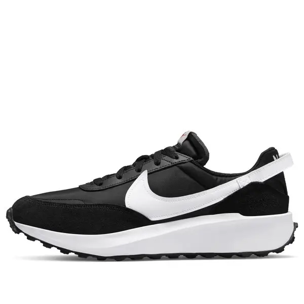 Nike Waffle Debut Low Top Sneakers - Black/white