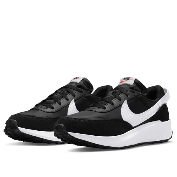 Nike Waffle Debut Low Top Sneakers - Black/white